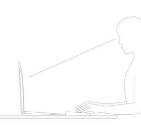 Curve SE Ergonomic Silver Aluminum MacBook Stand