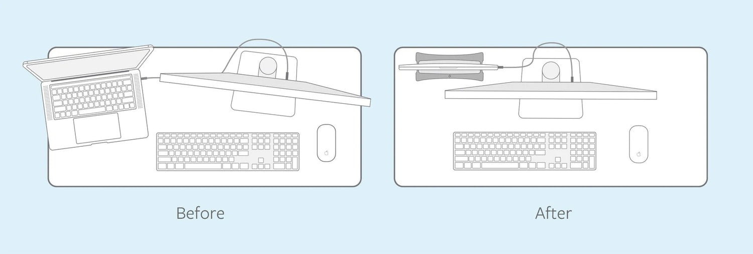 BookArc | Vertical Desktop Stand for Macbook