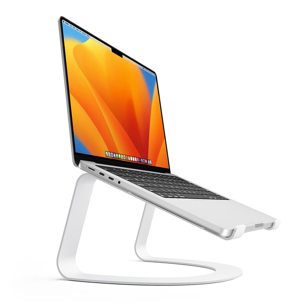 Curve SE Ergonomic Silver Aluminum MacBook Stand